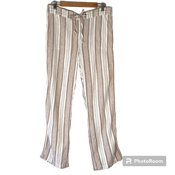 Per Se | Pants & Jumpsuits | Per Se Linen Blend Pull On Pants M | Poshmark